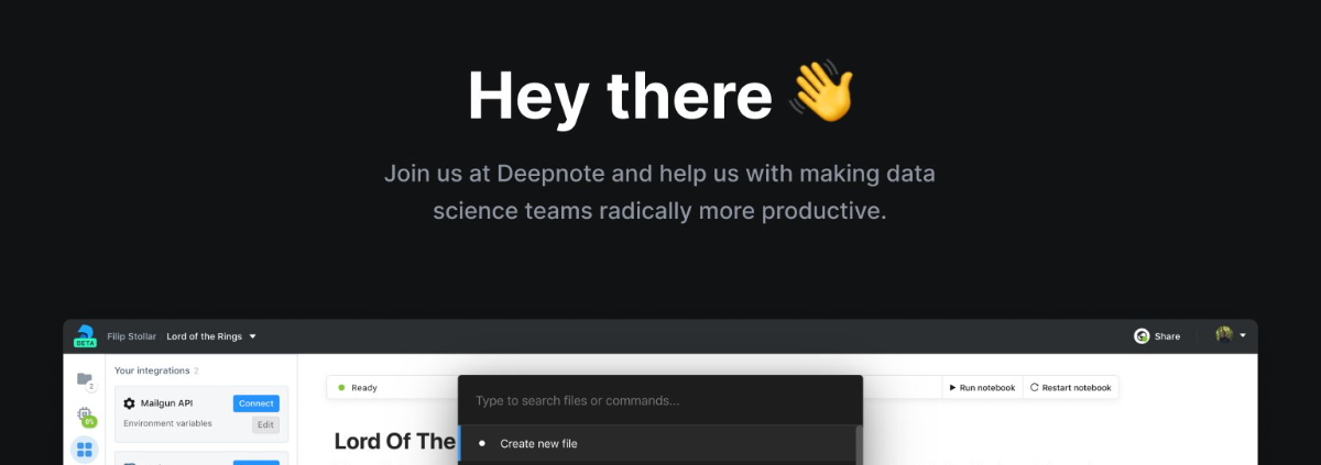 Deepnote | StartupJobs.cz